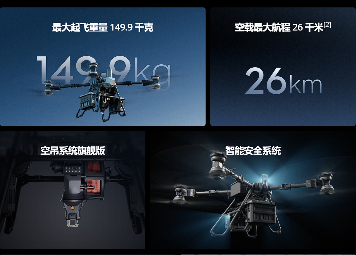 产品中心 - 大疆运载无人机FC100 - 巡天创新科技官网